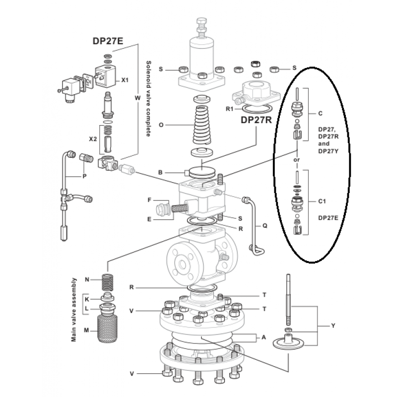 4700085 Клапан пилота - С/Pilot Valve Assy DP27 DN15-50 Заказать в Самаре